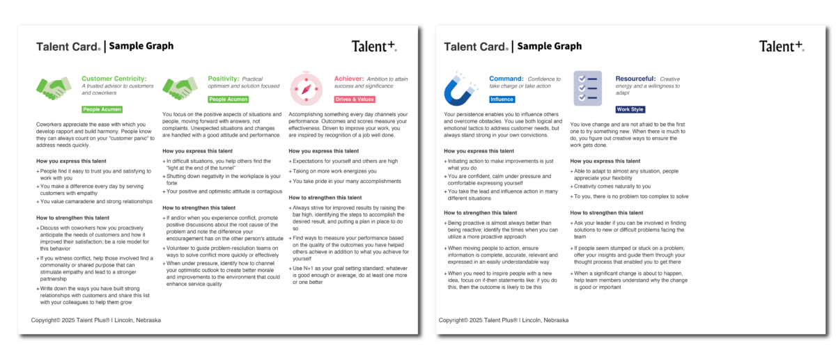 Unlock Employee Development With the Talent Card® - Talent Plus