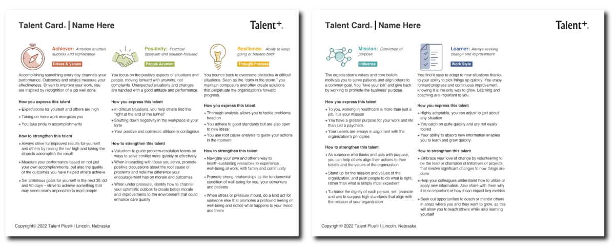 Unlock Employee Development With the Talent Card® - Talent Plus