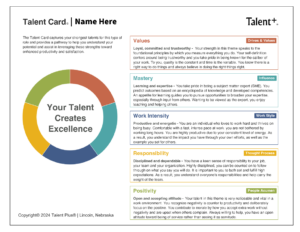 Unlock Your Potential With the Talent Card - Talent Plus